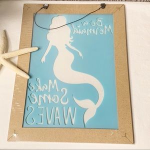 Other | Hpbe A Mermaid Make Some Waves Wall Art | Poshmark